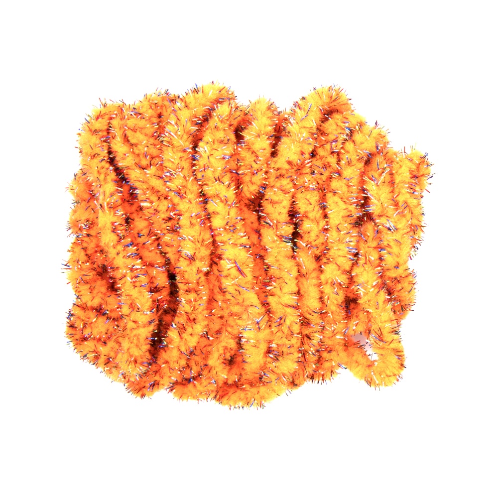 Mopster Mop Chenille 6mm Fl Red for Fly Tying from The Essential Fly
